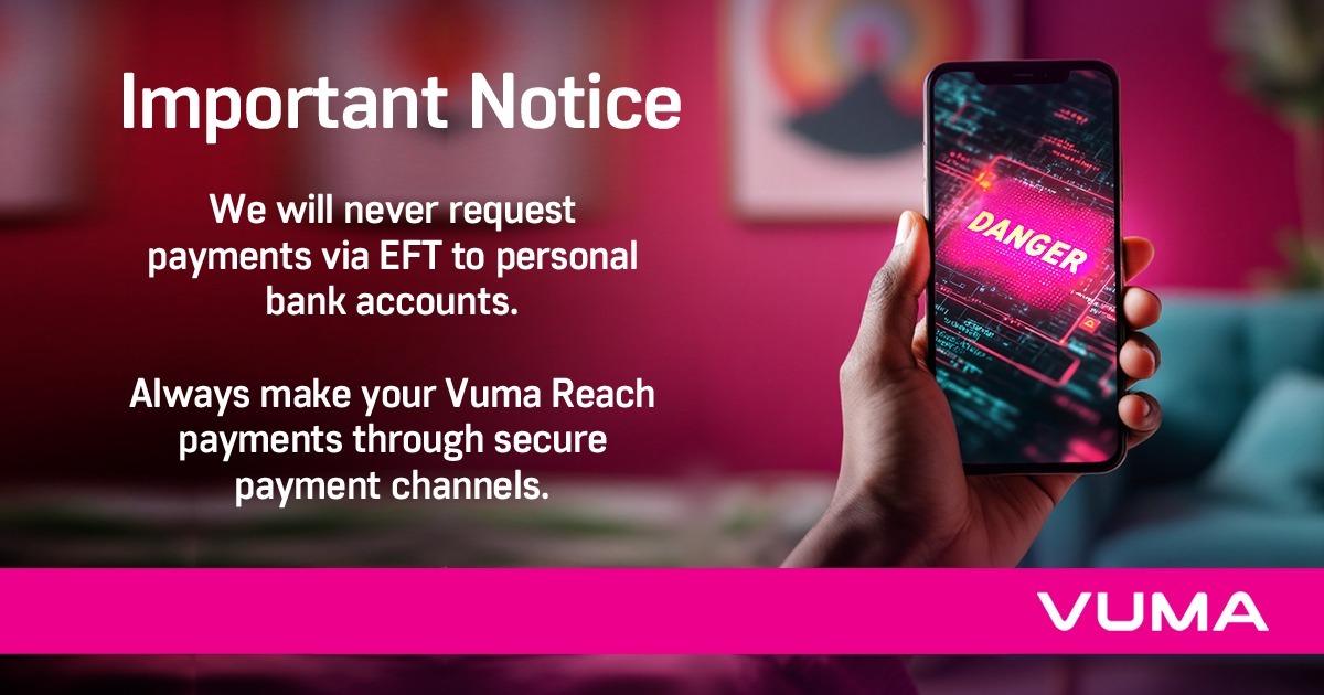 Scam Alert Notice to All Vuma Reach Customers To Be Aware: Scams and ...